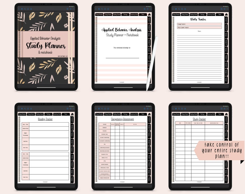 Digital BCBA Study Notebook and Planner | BCBA Notebook for Goodnotes ...