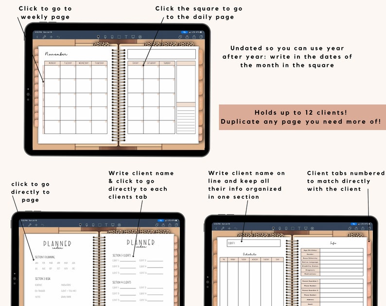 Digital BCBA Planner Landscape | BCBA Notebook | BCBA Data Notebook ...