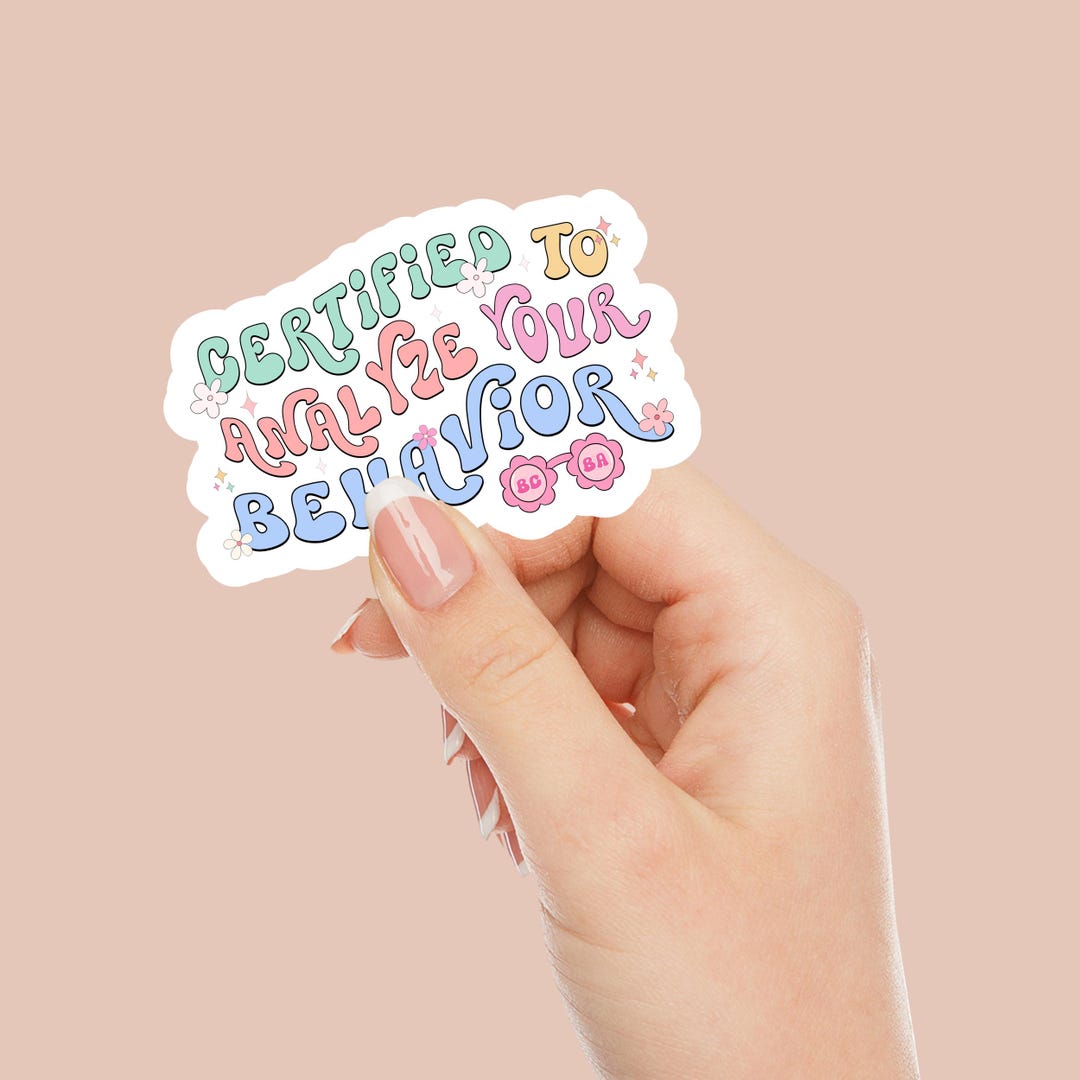 BCBA Fun Sticker ABA Sticker Kiss-cut Stickers Stickers for Behavior ...