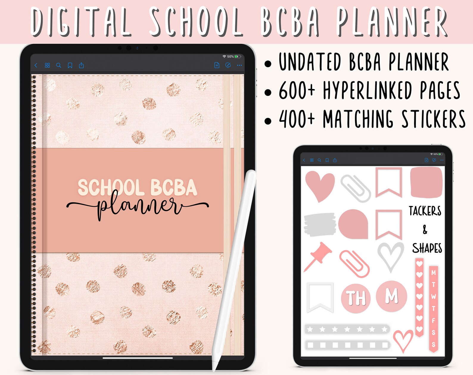 Digital School BCBA Planner BCBA Notebook BCBA Data - Etsy