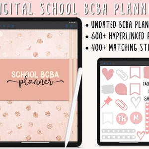 Digital School BCBA Planner BCBA Notebook BCBA Data Notebook Bcba ...