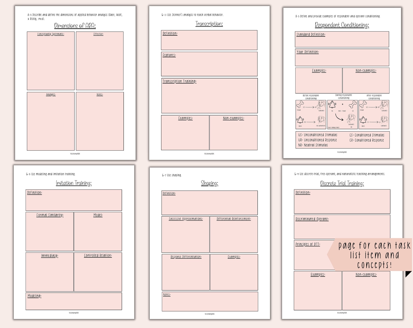 Printable BCBA Study Notebook and Planner BCBA Notebook - Etsy