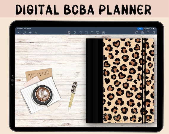 Digital BCBA Planner Landscape BCBA Notebook BCBA Data - Etsy