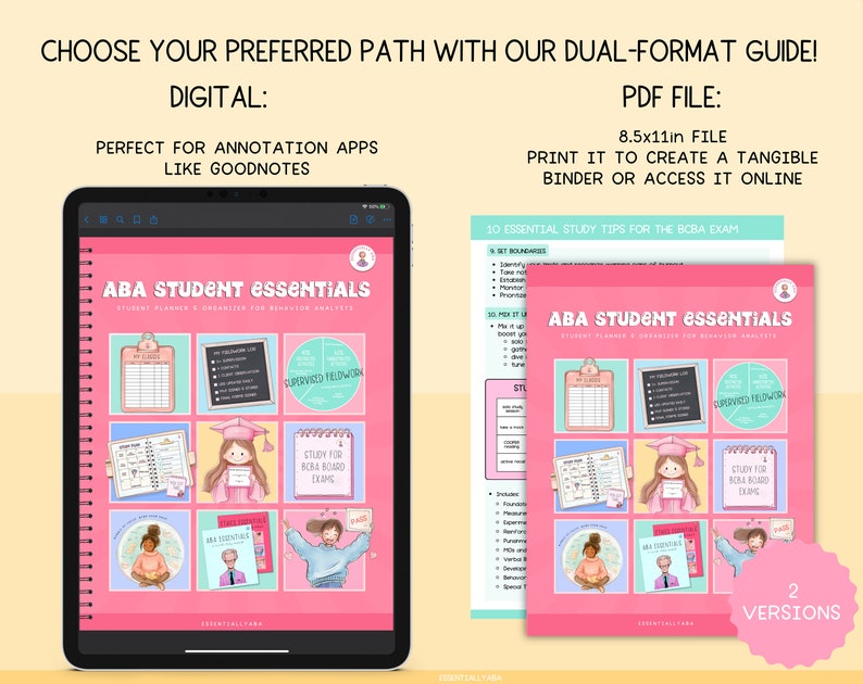 ABA Student Essentials: Student Planner and Organizer for Behavior ...