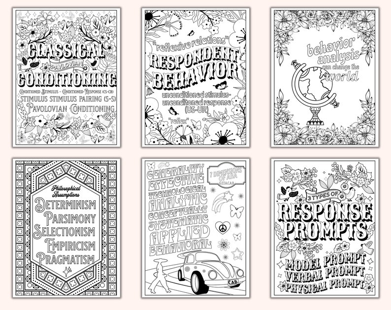Applied Behavior Analysis Coloring Book | ABA Activity Book | ABA ...