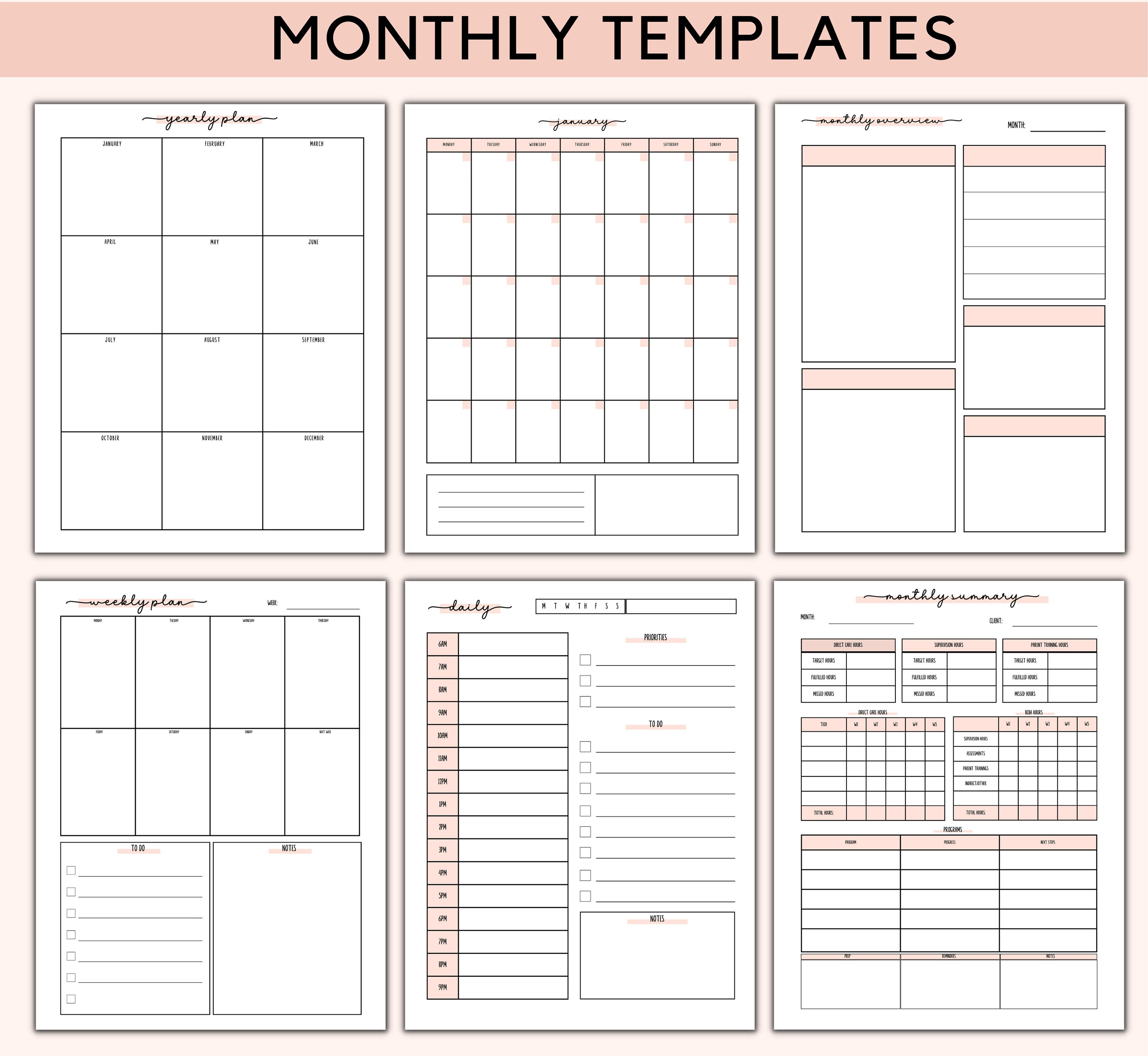 Printable BCBA Planner BCBA Notebook BCBA Data Notebook - Etsy