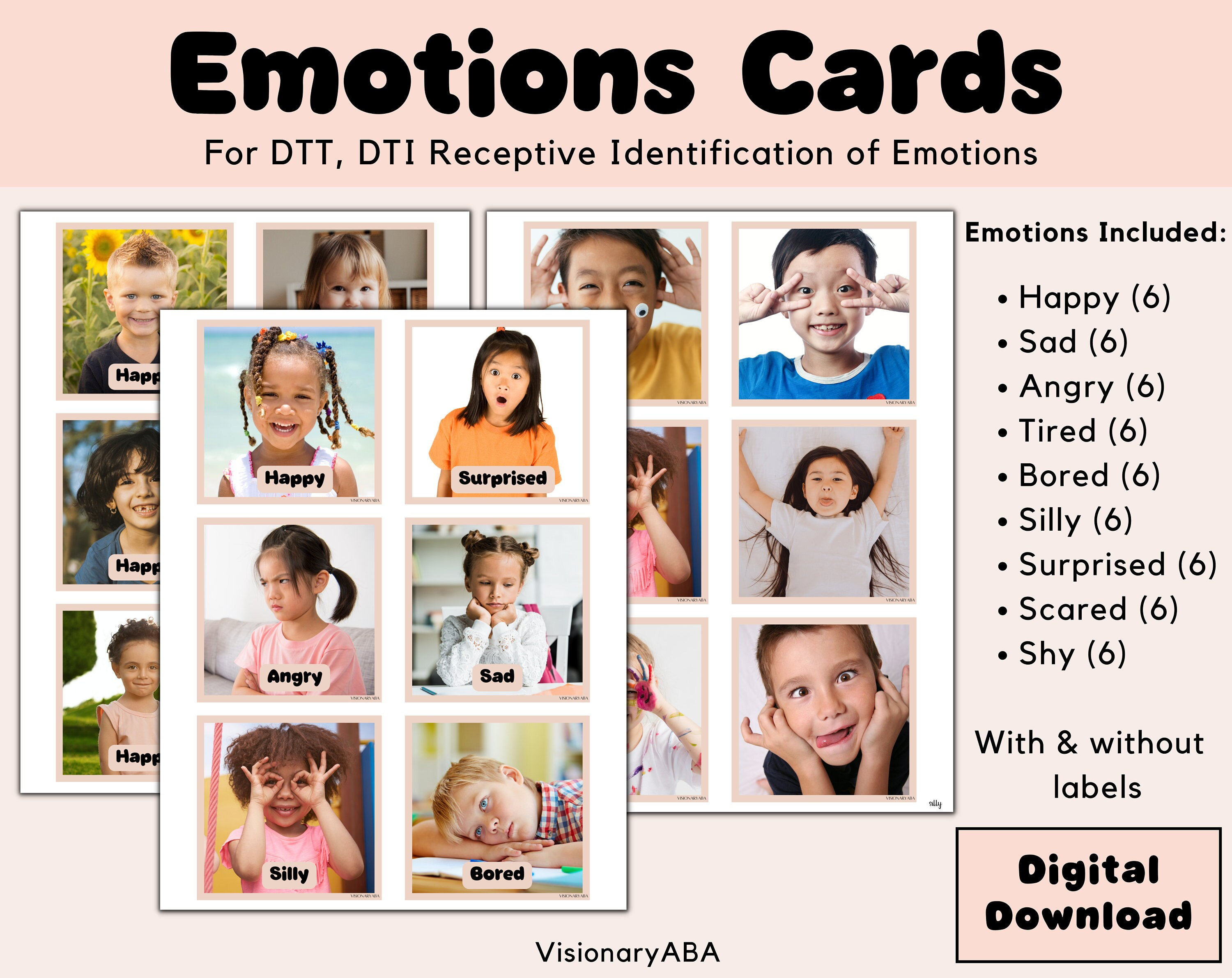 Aba Flash Cards & Games - Emotions at Piper Walton blog