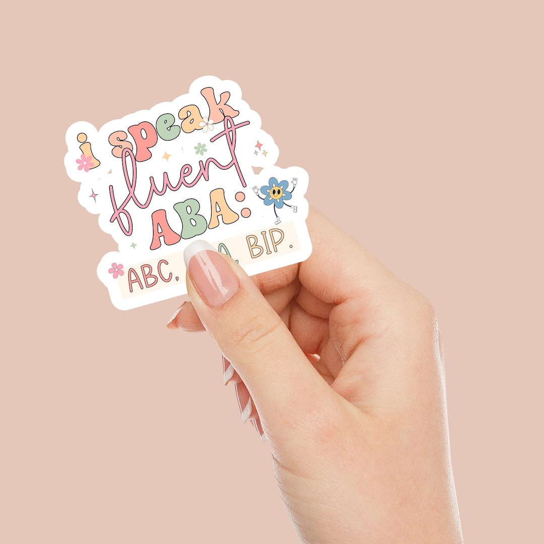Cute BCBA Sticker ABA Sticker- Kiss-cut Stickers Stickers for Behavior ...