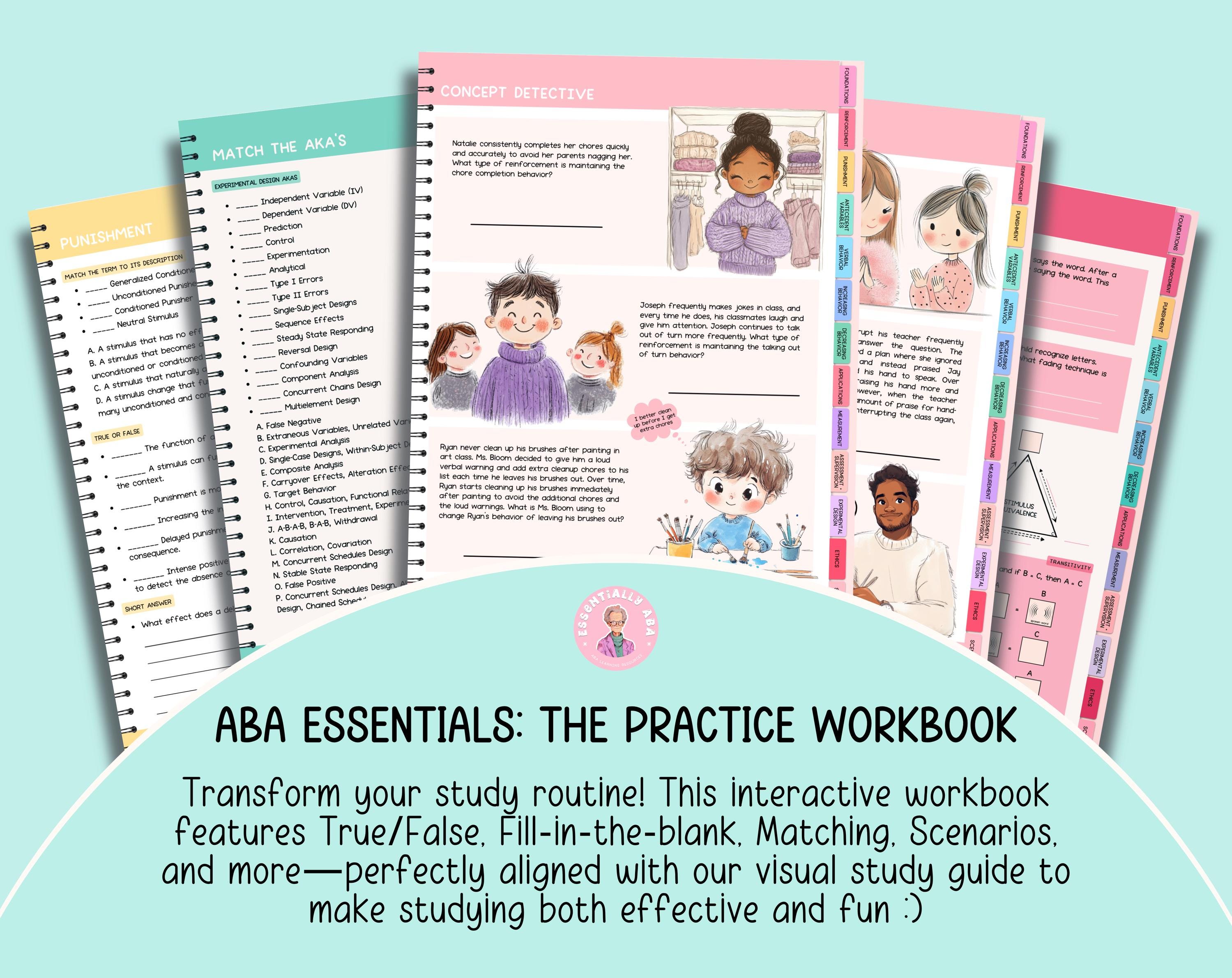 ABA Essentials: the Practice Workbook - Etsy