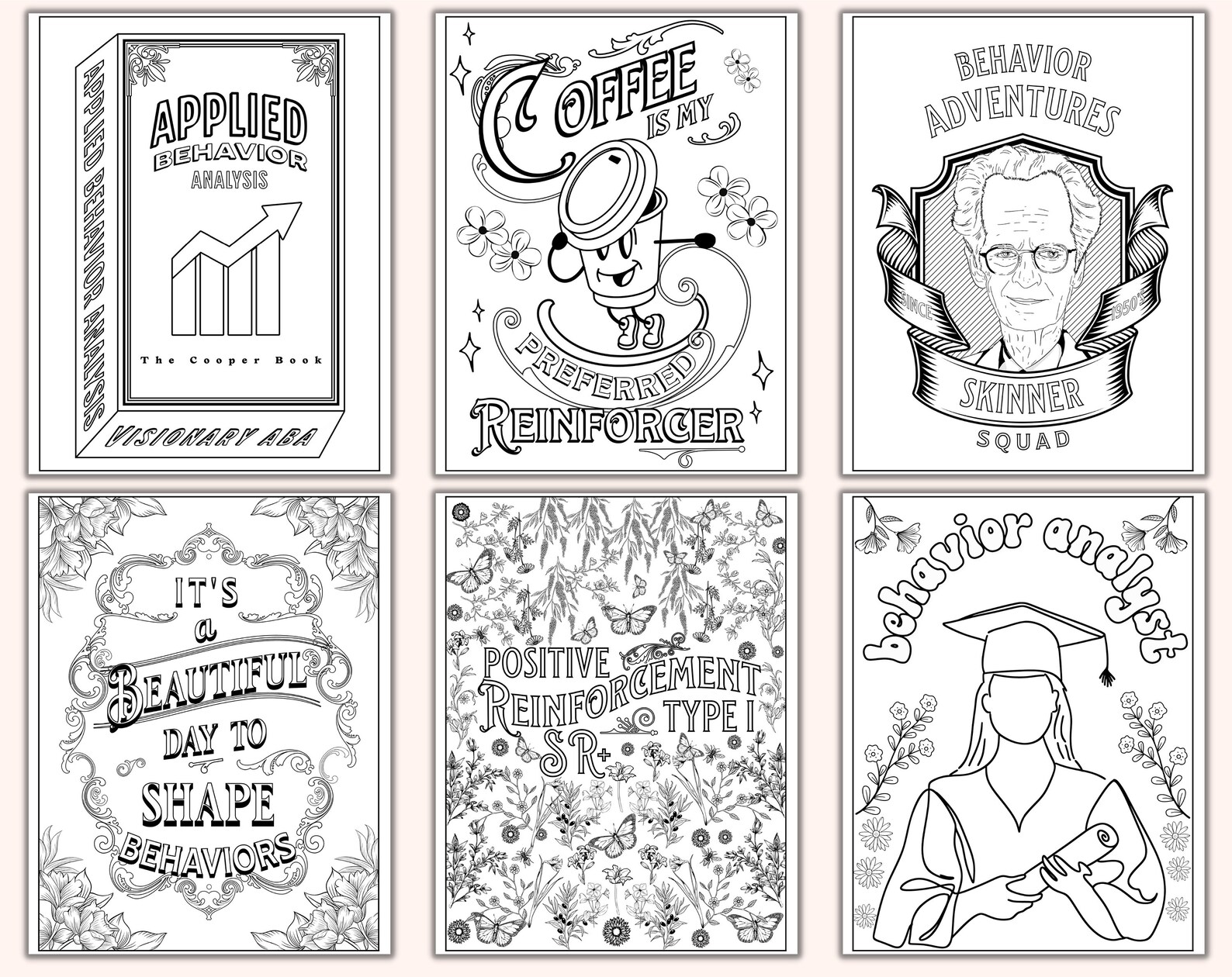 Applied Behavior Analysis Coloring Book ABA Activity Book - Etsy