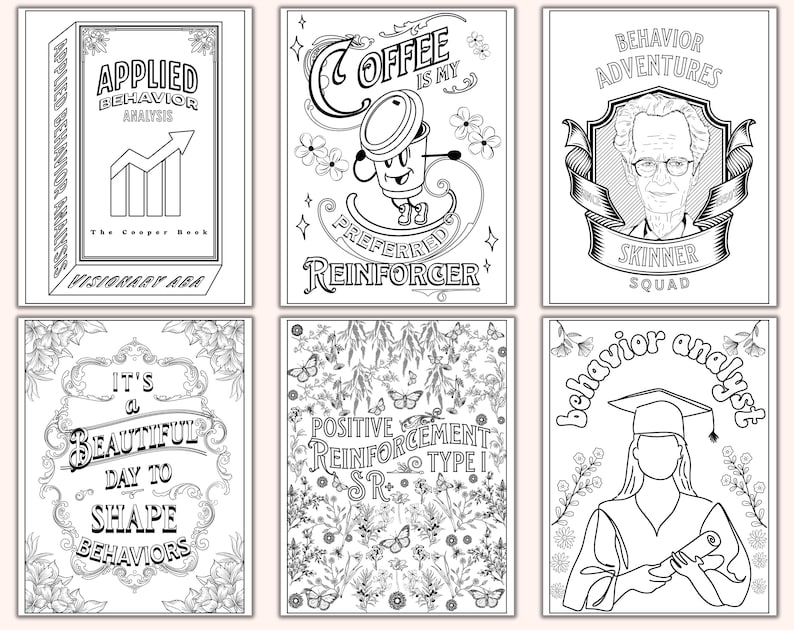 Applied Behavior Analysis Coloring Book ABA Activity Book - Etsy