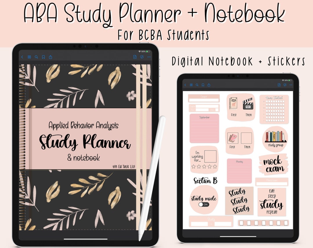 Digital BCBA Study Notebook and Planner | BCBA Notebook for Goodnotes ...