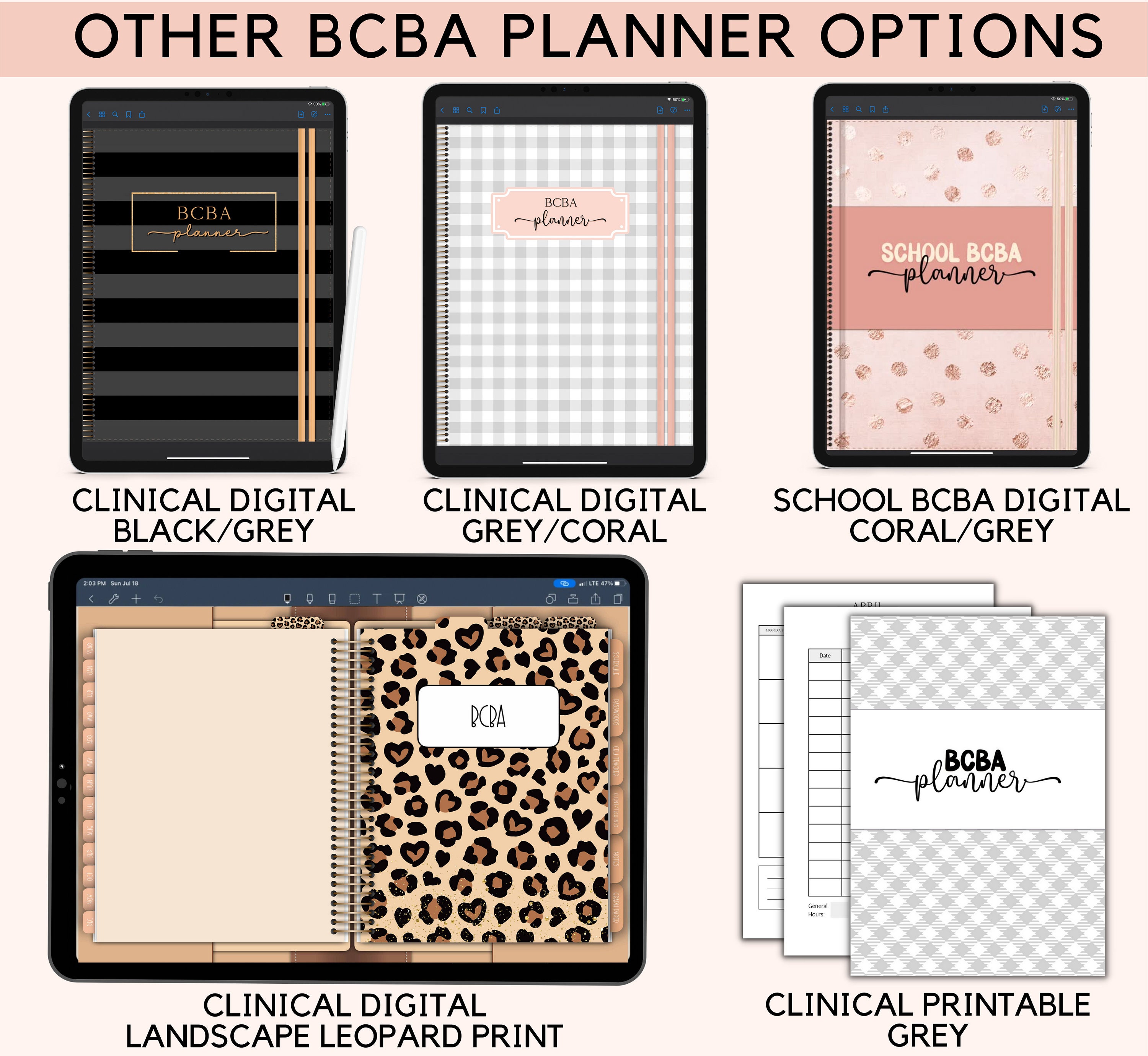 Printable BCBA Planner BCBA Notebook BCBA Data Notebook - Etsy