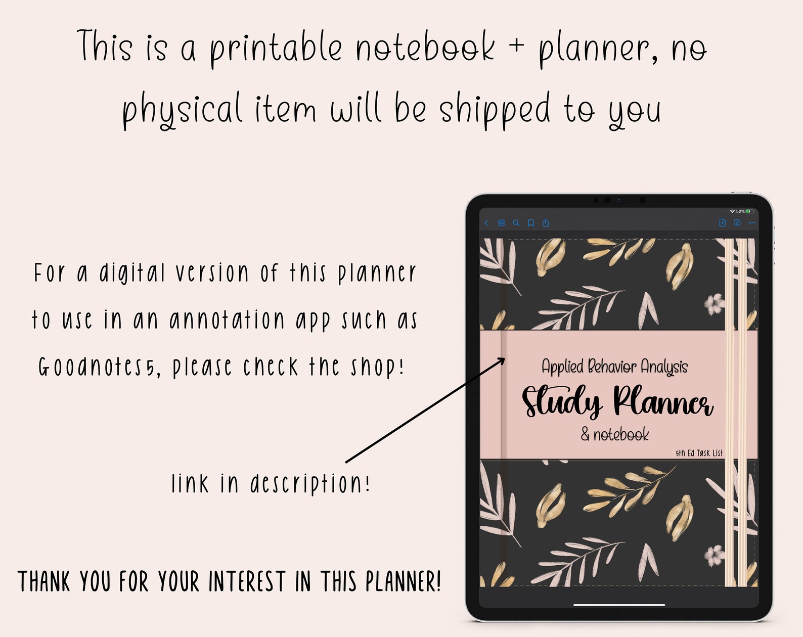 Printable BCBA Study Notebook and Planner BCBA Notebook - Etsy