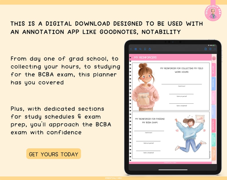 ABA Student Essentials: Student Planner and Organizer for Behavior ...