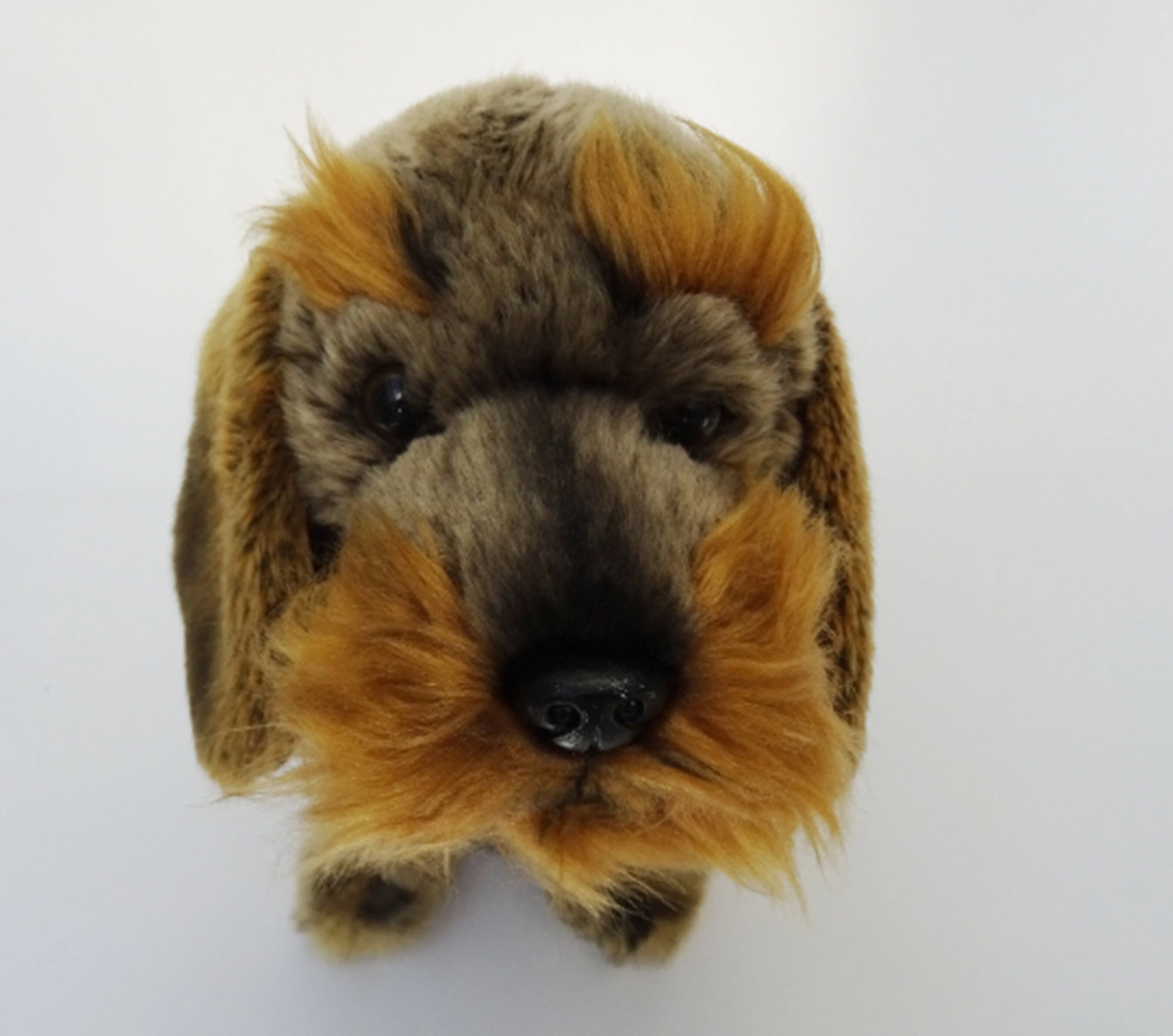 Hand Made Plush Wire Haired Dachshund Realistic Plush Toy Dog - Etsy