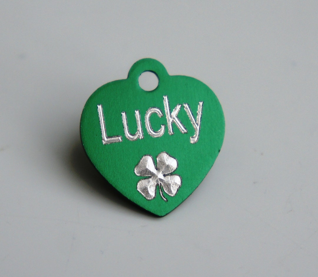 Heart Shape Dog Puppy Cat Kitten ID Tag With Any Name and - Etsy