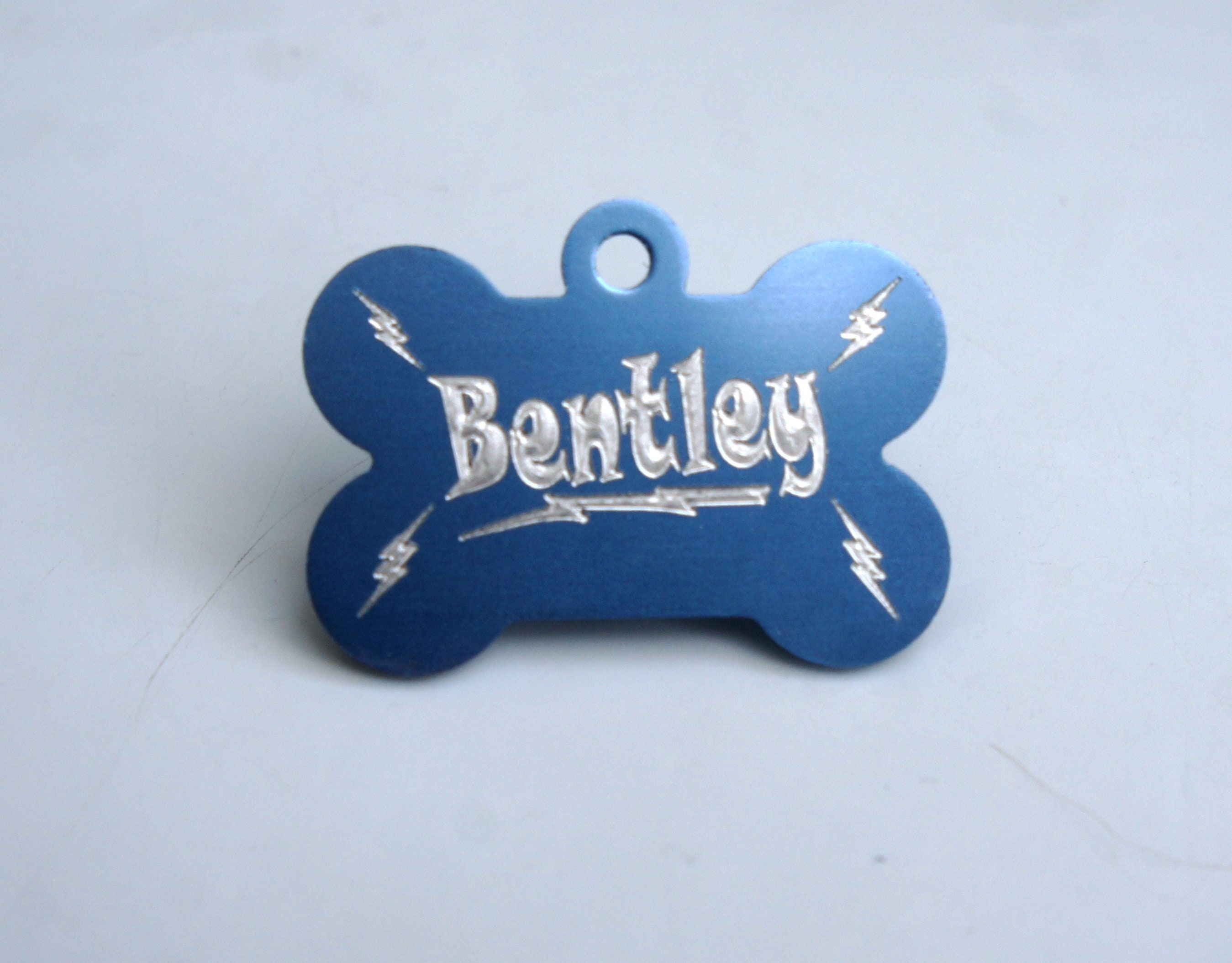 Funky Dog ID Tag With 3D Effect Cartoon Style Font and - Etsy