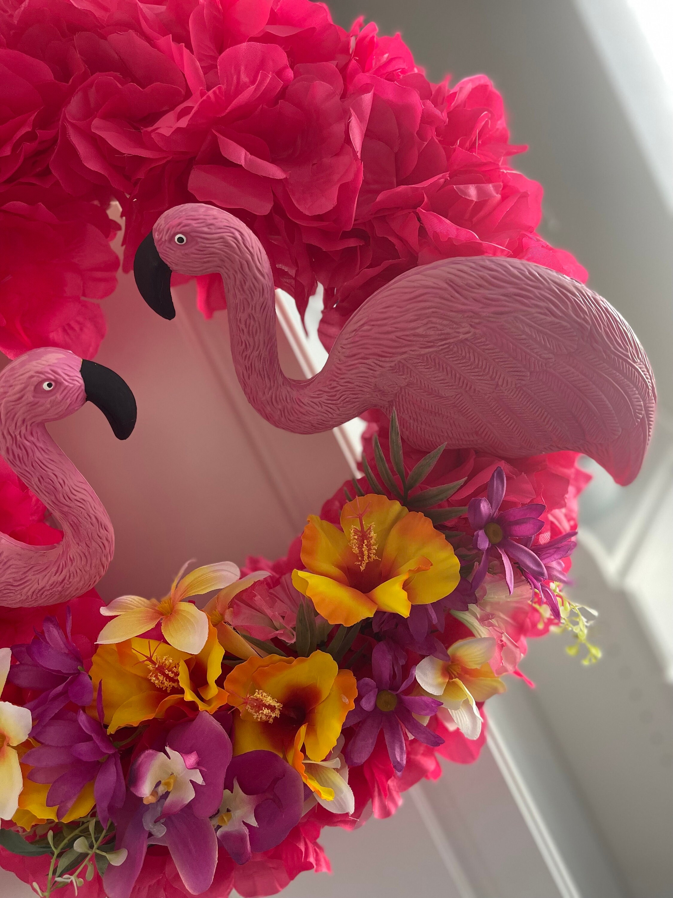 Flamingo Wreath - Etsy