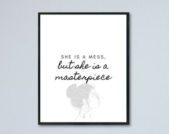 She is Mess but She - Etsy