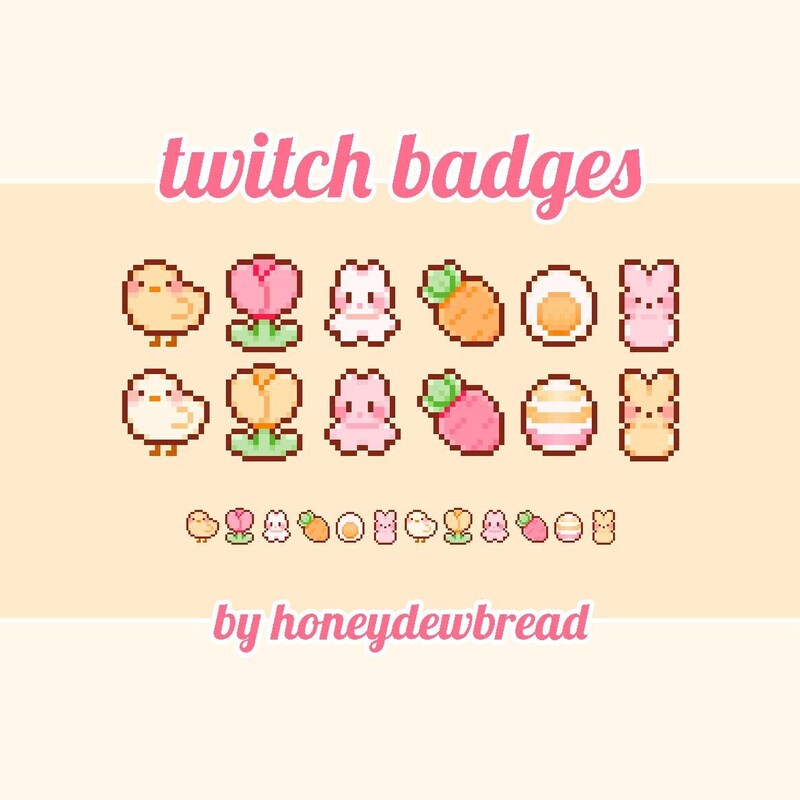 Pixel Twitch Badge - Etsy