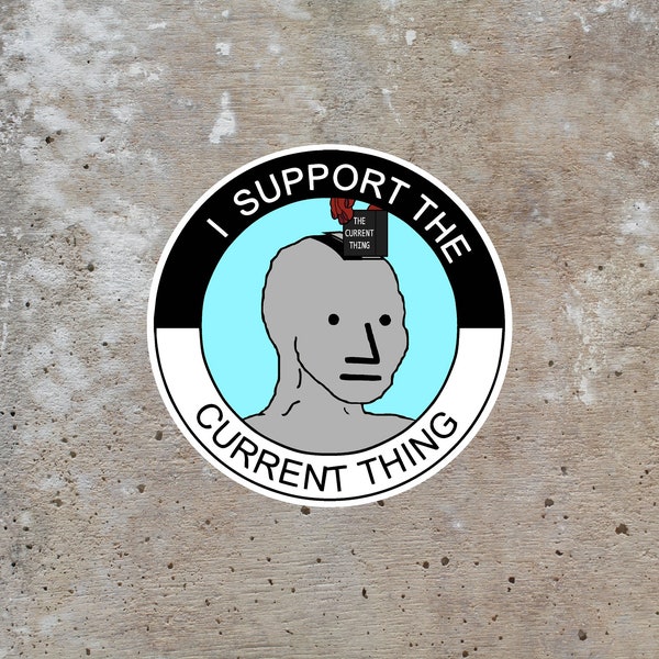 Current Thing Sticker - Etsy