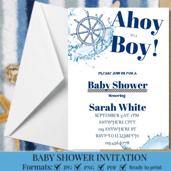 Printable Baby Shower Invite Template Editable Baby Shower - Etsy