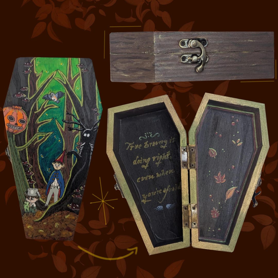Over the Garden Wall Hand-painted Coffin Box - Etsy