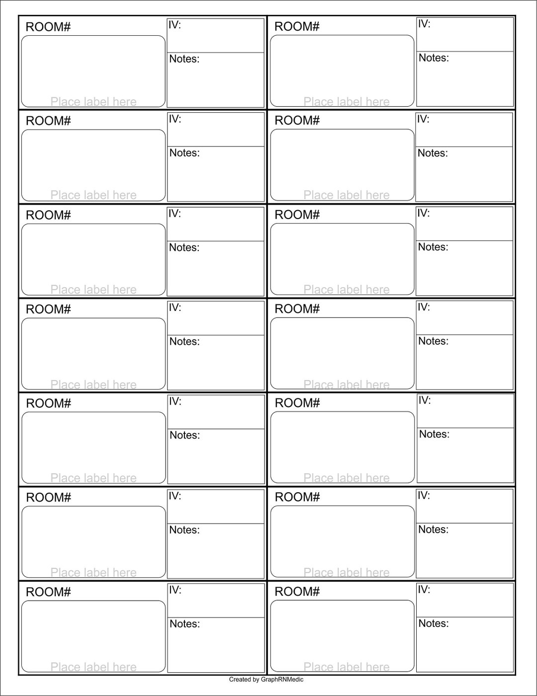 ER Nurse Quick Patient Reference Sheet Digital - Etsy