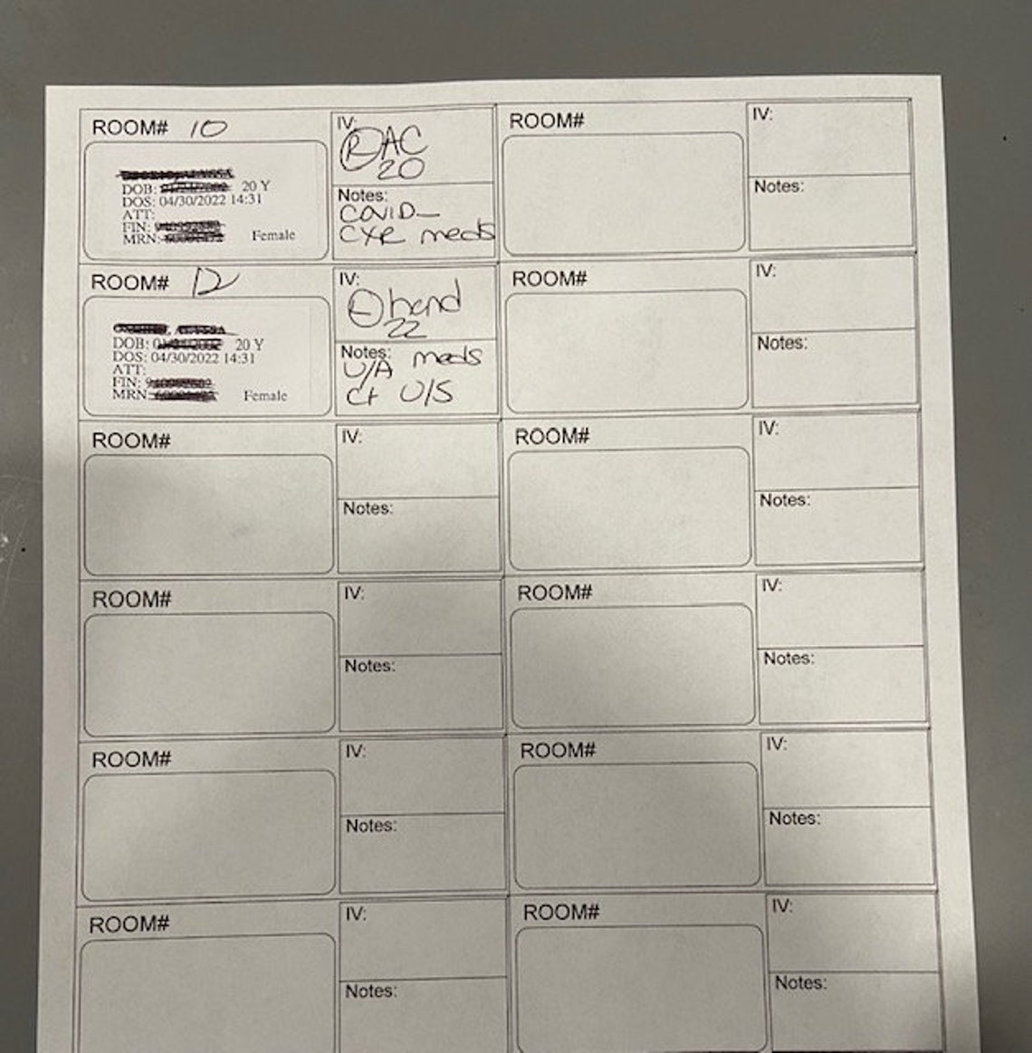 ER Nurse Quick Patient Reference Sheet Digital - Etsy