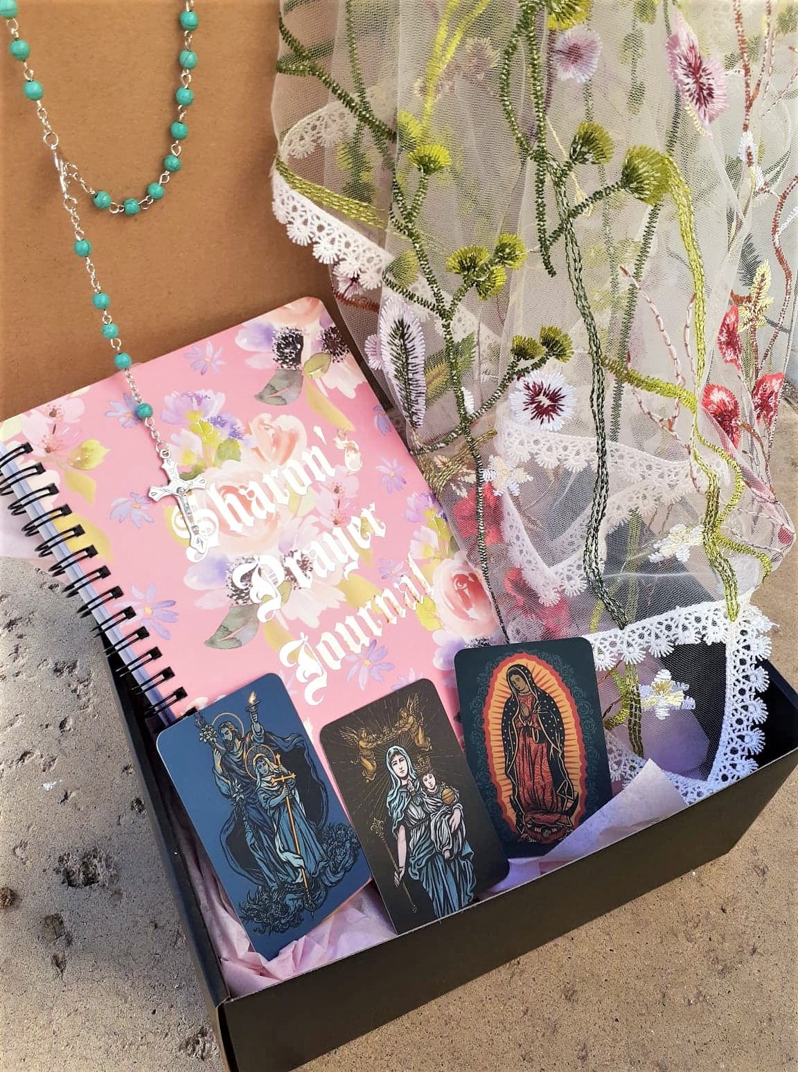 Traditional Catholic Gift Box, Latin Mass Embroidered Chapel Veil ...