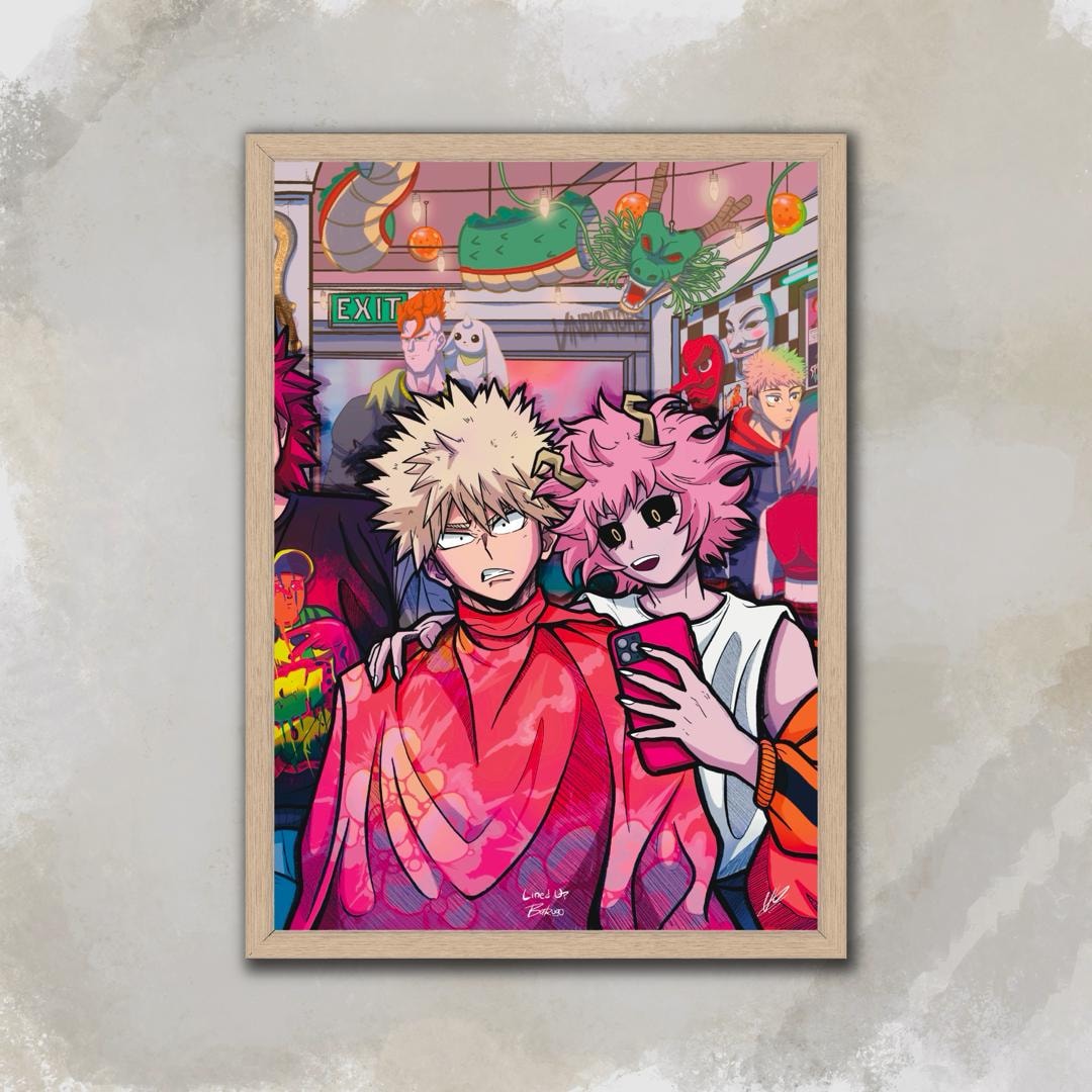 Lined Up: Bakugo Anime Barbershop Artwork Bakugo From My Hero Academia ...