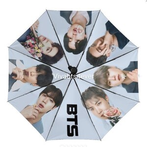BTS Bangtan OT7 Umbrella Monochrome 7 Photos Panels Prints Jungkook Jin ...