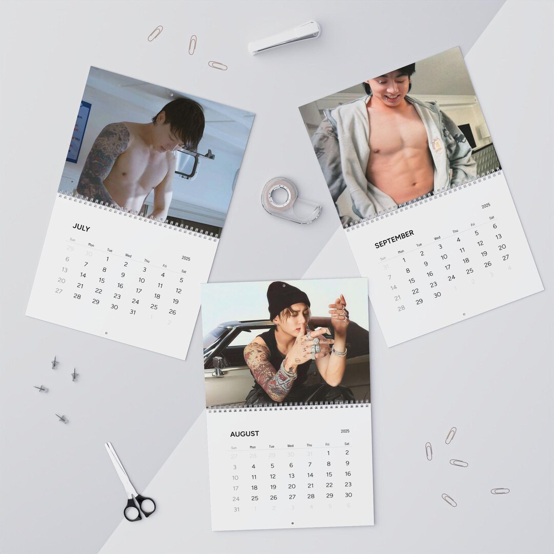Personalized Custom Jungkook 2025 Wall Calendar Jungkook Jin Namjoon ...