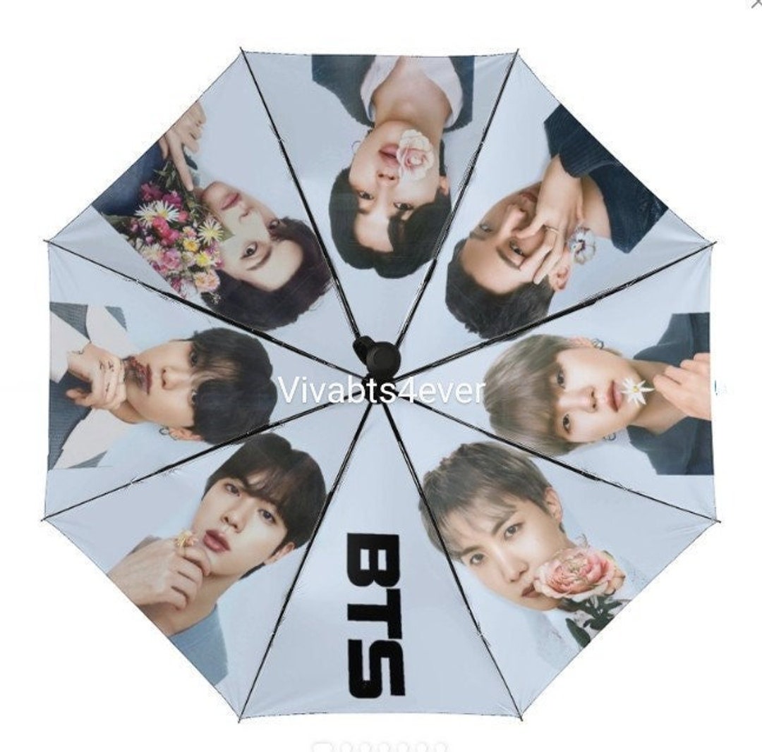 BTS Bangtan OT7 Umbrella Monochrome 7 Photos Panels Prints Jungkook Jin ...