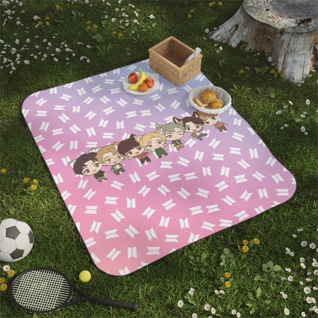 BTS Logo Picnic Mat Jung Kook Jin Namjoon Yoongi Taehyung Jimin Hobi - Etsy