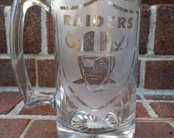 Raiders Beer Mug - Etsy