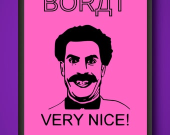 Borat Print Poster - Etsy