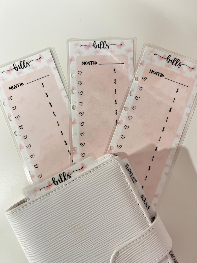 A6 Bills Tracker Bookmark, Budgeting Cheat Sheet - Etsy