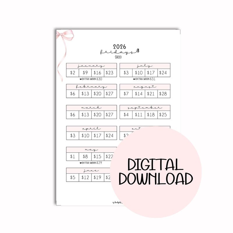 Friday Savings Inserts - Etsy