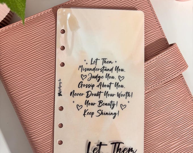 Motivational Dashboards “let Them” A6 Dashboards - Etsy