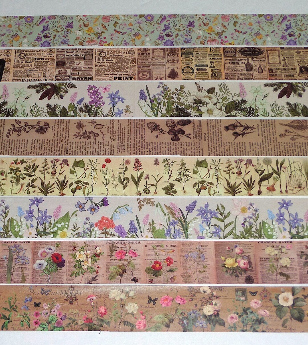 24 Inch Washi Tape Samples, Embellishment Scrapbooking Planner Tape ...