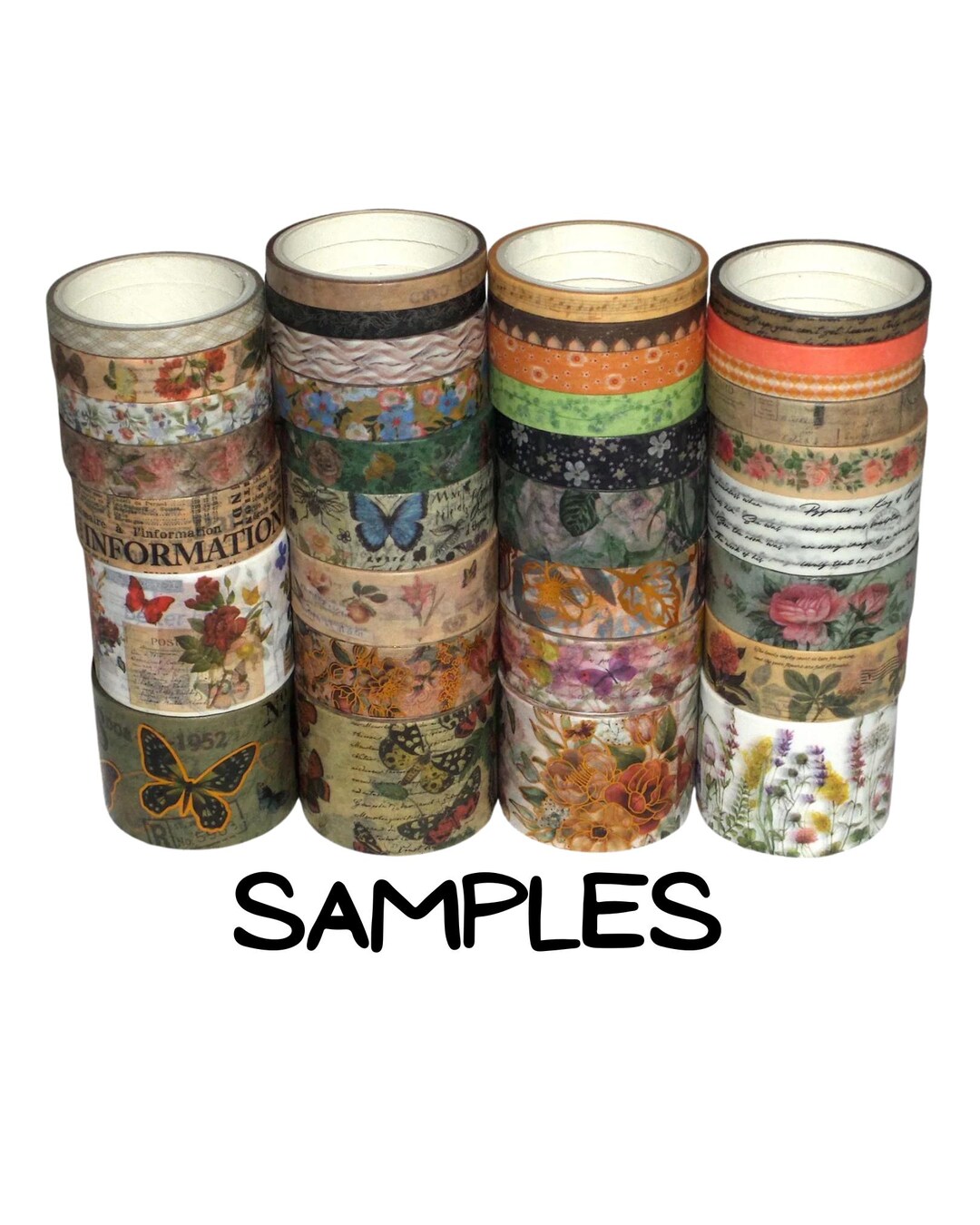 24 Inch Washi Tape Samples, Embellishment Scrapbooking Planner Tape ...