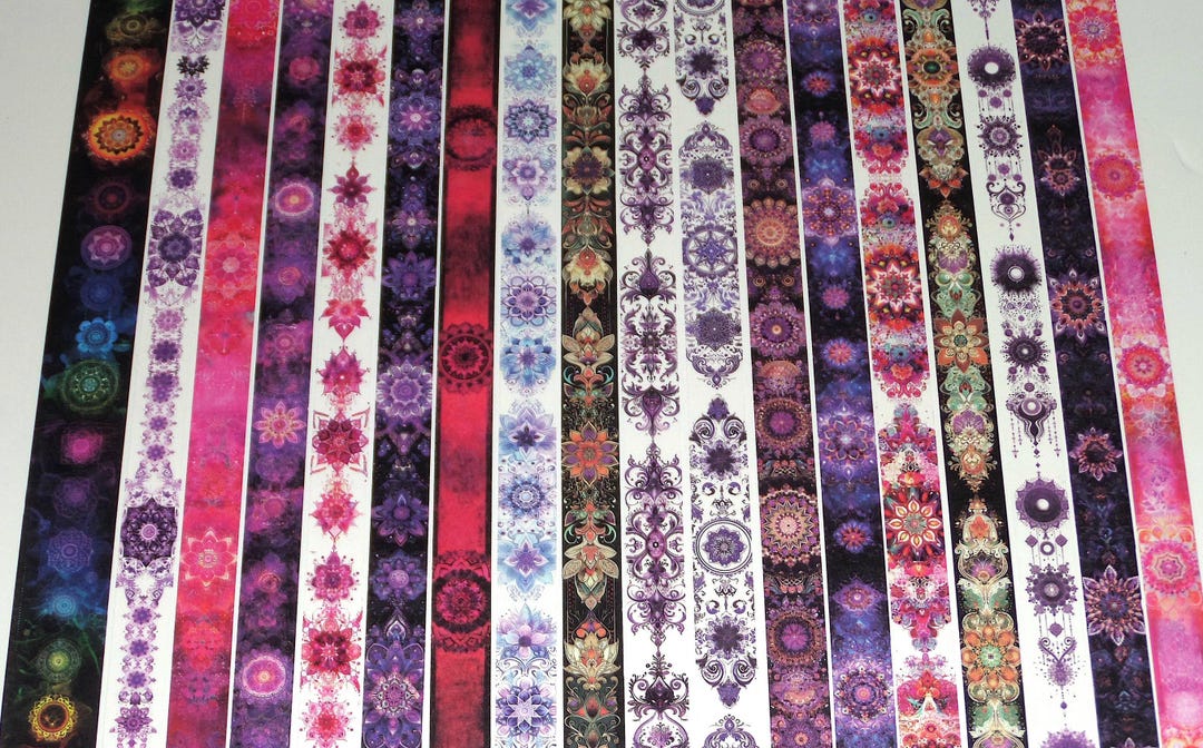 24 Inch Washi Tape Samples, Embellishment Scrapbooking Planner Tape ...
