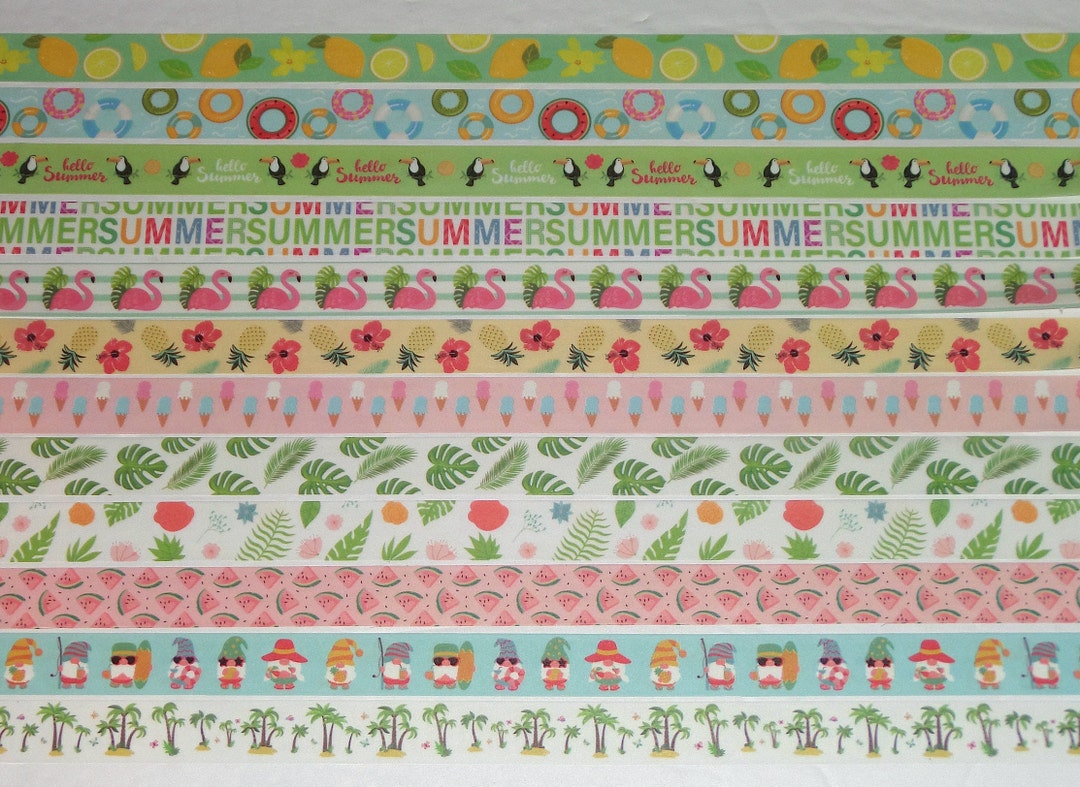 Summer, 24 Inch Washi Tape Samples, Embellishment, Scrapbooking ...