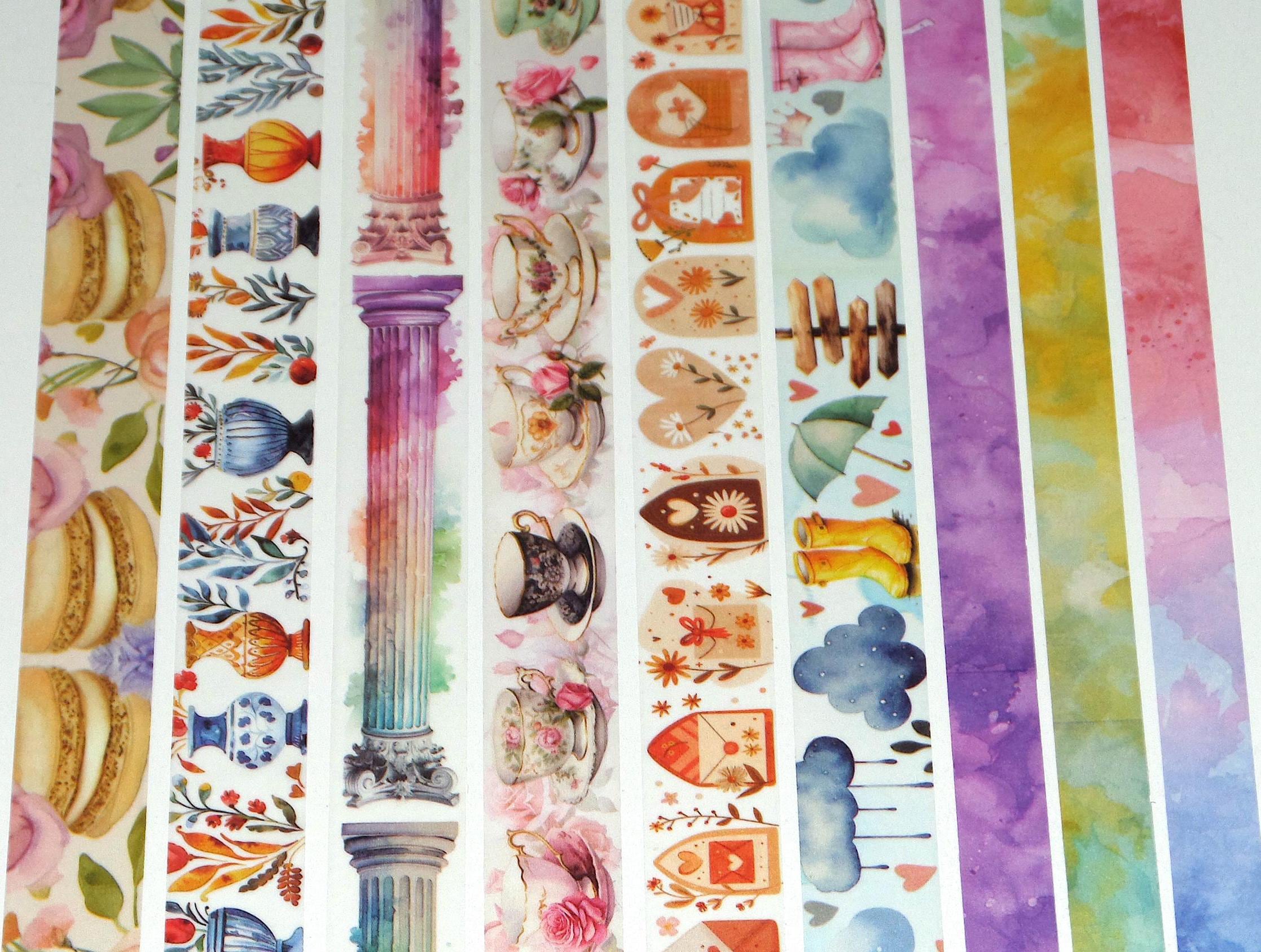 24 Inch Washi Tape Samples, Embellishment Scrapbooking Planner Tape ...