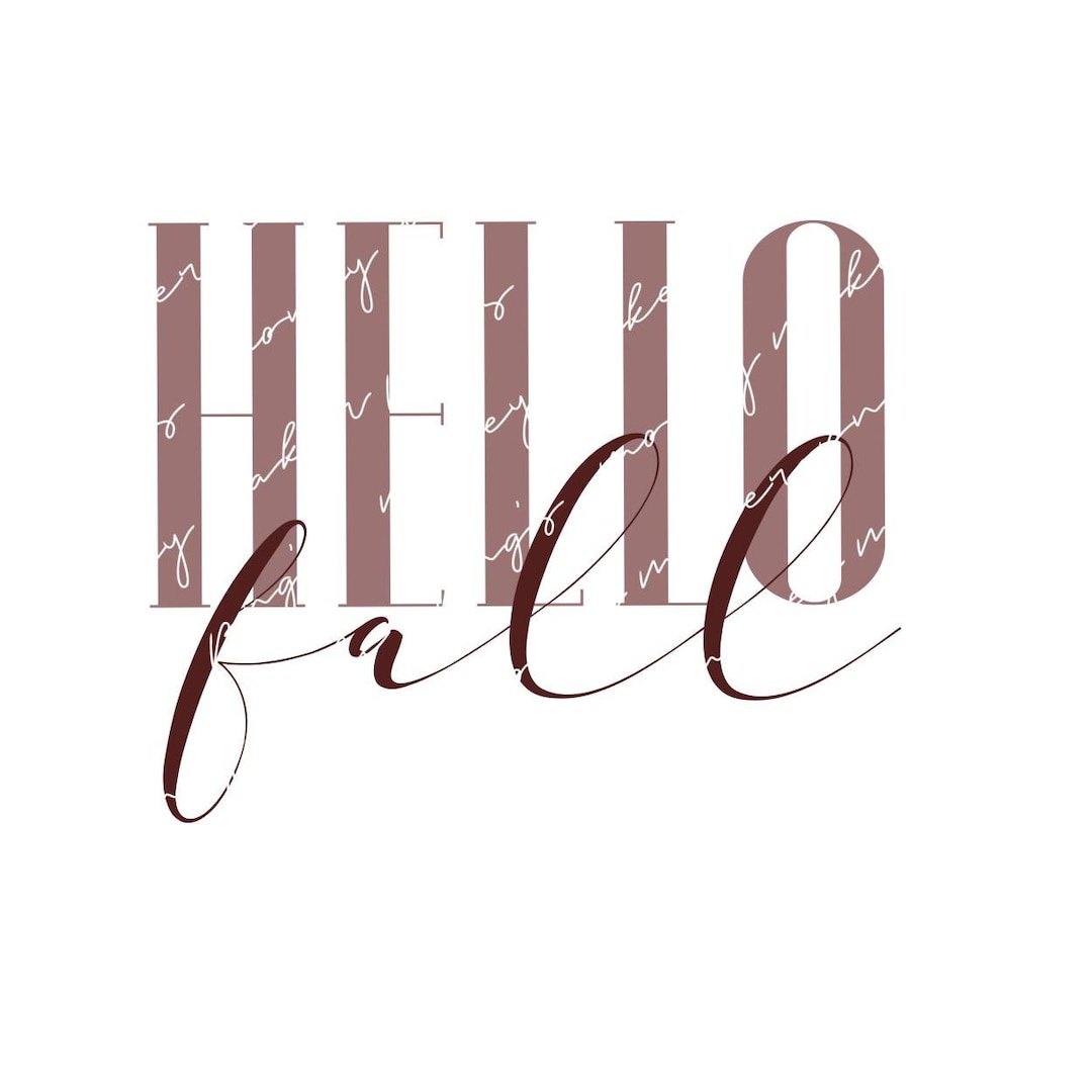 Hello Fall Clip Art, Thanks Giving PNG, Seasonal Autumn Thanksgiving ...