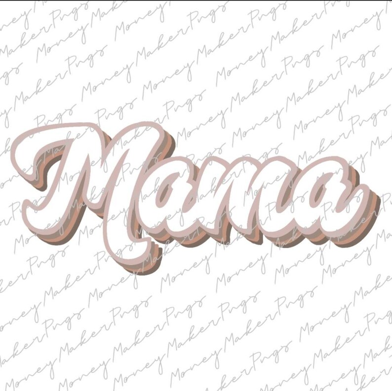 Retro Mama Png, Vintage Mama Design, New Mom Clip Art, Boho Mommy PNG ...