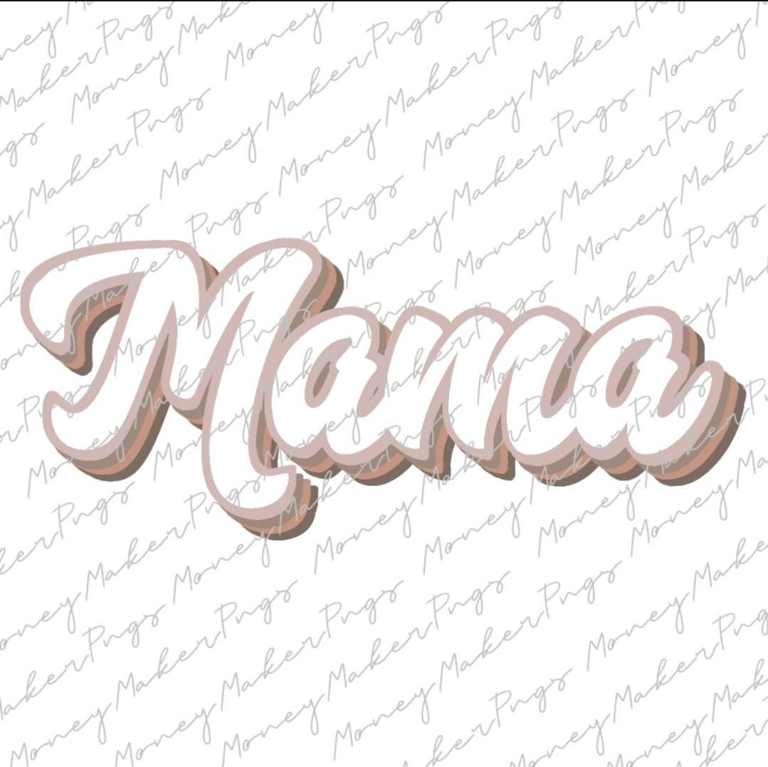 Retro Mama Png, Vintage Mama Design, New Mom Clip Art, Boho Mommy PNG ...