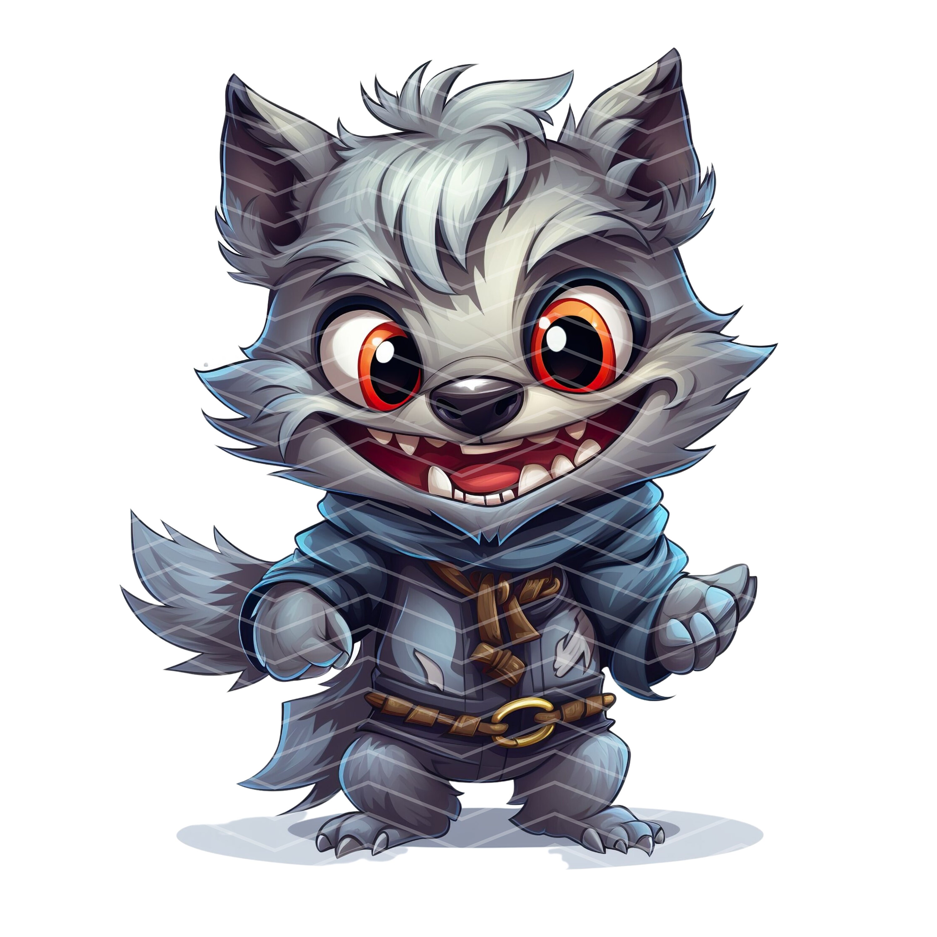 Monster Character Halloween Clipart PNG Bundle, Cute but Scary ...